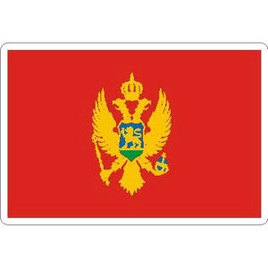 Montenegro Flag - Rectangle Vinyl Sticker at Sticker Shoppe