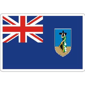 Montserrat Flag - Rectangle Vinyl Sticker at Sticker Shoppe