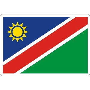 Namibia Flag - Rectangle Sticker at Sticker Shoppe