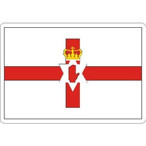 Northern Ireland Flag - Rectangle Sticker at Sticker Shoppe