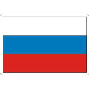 Russia Flag - Rectangle Sticker at Sticker Shoppe