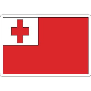 Tonga Flag - Rectangle Sticker at Sticker Shoppe