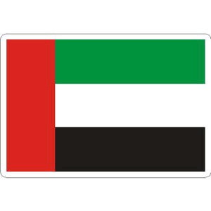 United Arab Emirates Flag - Rectangle Sticker at Sticker Shoppe