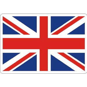 United Kingdom Flag - Rectangle Vinyl Sticker at Sticker Shoppe