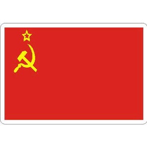 USSR Flag - Rectangle Sticker at Sticker Shoppe