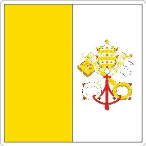 Vatican City Flag - Rectangle Sticker at Sticker Shoppe