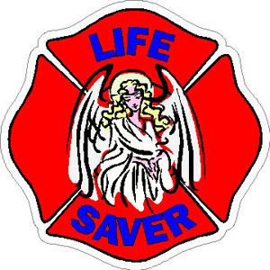 Life Saver Guardian Angel - Sticker at Sticker Shoppe
