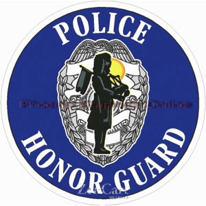 Police Honor Guard - Sticker at Sticker Shoppe