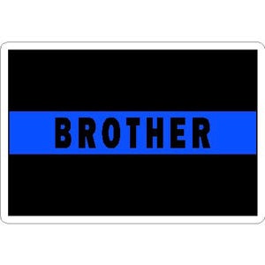 Thin Blue Line Brother - Vinyl Sticker at Sticker Shoppe