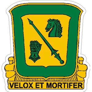 United States Army 18th Cavalry Regiment Logo - Vinyl Sticker at ...