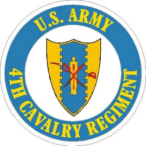 United States Army 4th Cavalry Regiment - Vinyl Sticker at Sticker Shoppe