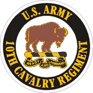 United States Army 10th Cavalry Regiment - Vinyl Sticker at Sticker Shoppe