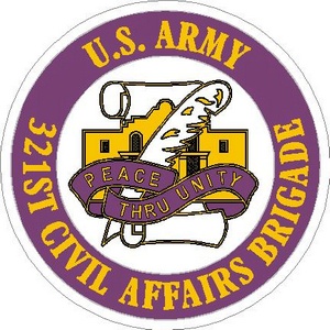 United States Army 321st Civil Affairs Brigade Vinyl Sticker at Sticker ...