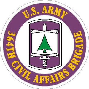 U.S. Army 364th Civil Affairs Brigade Vinyl Sticker at Sticker Shoppe