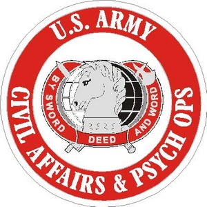 United States Army Civil Affairs & Psych Ops Red - Vinyl Sticker at ...