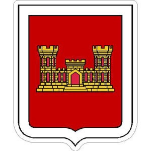 U.S. Army Engineers Corps - Vinyl Sticker at Sticker Shoppe