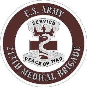United States Army 213th Medical Brigade - Vinyl Sticker at Sticker Shoppe