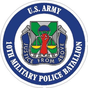 United States Army 10th Military Police Battalion - Vinyl Sticker at ...