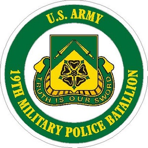 United States Army 19th Military Police Battalion - Vinyl Sticker at ...