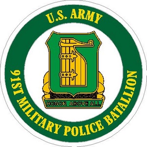United States Army 91st Military Police Battalion - Vinyl Sticker at ...