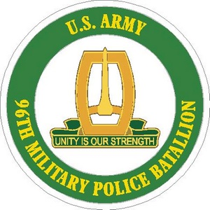 United States Army 96th Military Police Battalion - Vinyl Sticker at ...