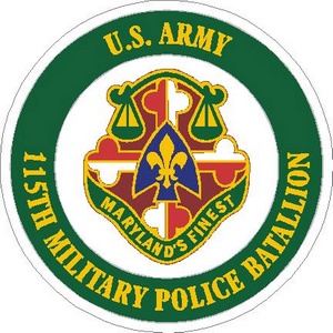 United States Army 115th Military Police Battalion Vinyl Sticker at ...