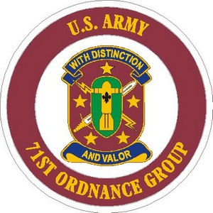 United States Army 71st Ordnance Group - Vinyl Sticker at Sticker Shoppe