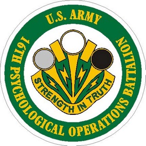 United States Army 16th Psychological Operations Battalion - Vinyl ...