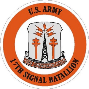 United States Army 17th Signal Battalion - Vinyl Sticker at Sticker Shoppe