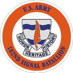 United States Army 102nd Signal Battalion - Vinyl Sticker at Sticker Shoppe