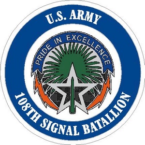 United States Army 108th Signal Battalion - Vinyl Sticker at Sticker Shoppe