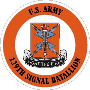 United States Army 129th Signal Battalion - Vinyl Sticker at Sticker Shoppe