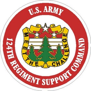United States Army 124th Regiment Support Command - Vinyl Sticker at ...