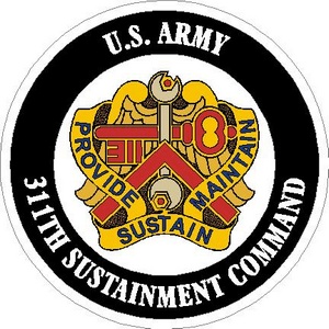 United States Army 311th Sustainment Command Vinyl Sticker at Sticker ...