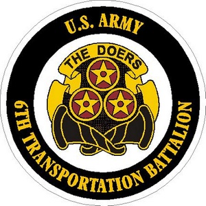 United States Army 6th Transportation Battalion - Vinyl Sticker at ...