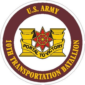United States Army 10th Transportation Battalion - Vinyl Sticker at ...