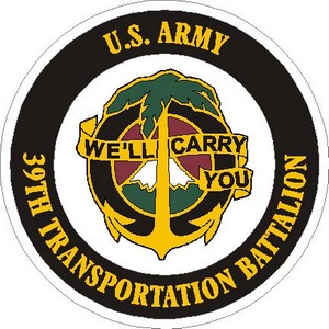 United States Army 39th Transportation Battalion - Vinyl Sticker at ...