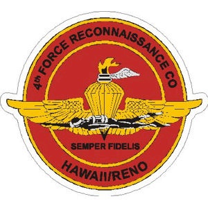 United States Marines 4th Force Reconnaissance Company - Vinyl Sticker ...