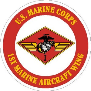 United States Marines 1st Marine Aircraft Wing - Vinyl Sticker at ...