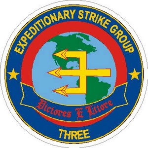 United States Navy Expeditionary Strike Group Three Vinyl Sticker at ...