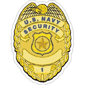 United States Navy Security Badge - Vinyl Sticker at Sticker Shoppe