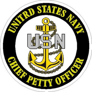 United States Navy Chief Petty Officer - Vinyl Sticker at Sticker Shoppe