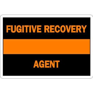 Thin Orange Line Fugitive Recovery Agent - Sticker at Sticker Shoppe