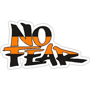 Thin Orange Line No Fear - Sticker at Sticker Shoppe