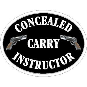 Concealed Carry Instructor - Sticker at Sticker Shoppe