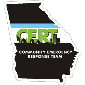 Georgia CERT Community Emergency Response Team - Vinyl Sticker at ...