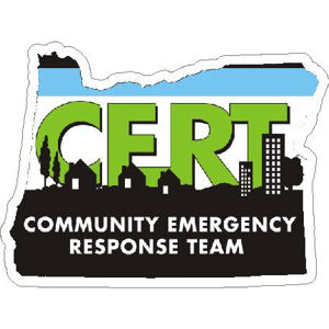 Oregon CERT Community Emergency Response Team - Vinyl Sticker at ...
