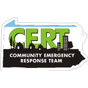 Pennsylvania CERT Community Emergency Response Team - Vinyl Sticker at ...