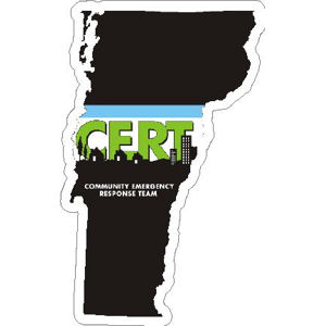 Vermont CERT Community Emergency Response Team - Vinyl Sticker at ...