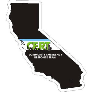 California CERT Community Emergency Response Team - Vinyl Sticker at ...